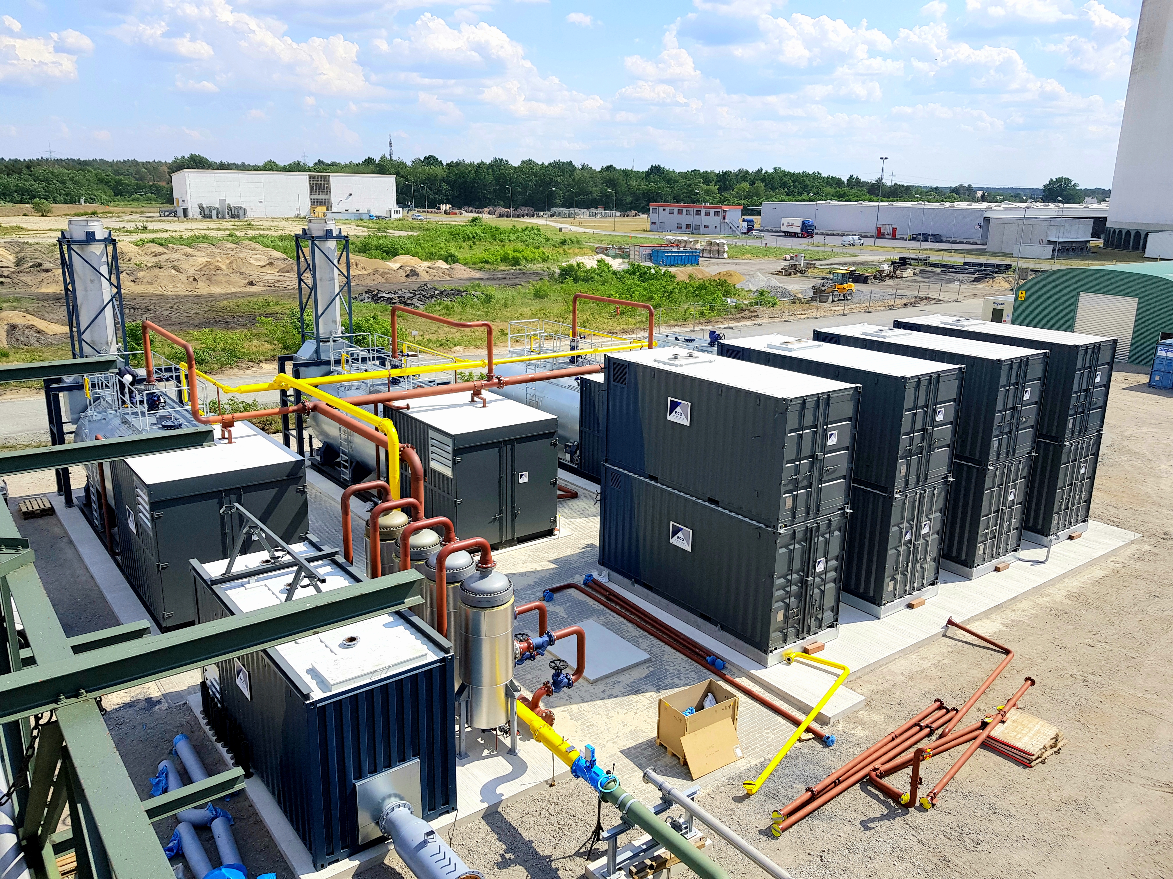 Complete installation to produce 60,000 kg/h superheated steam